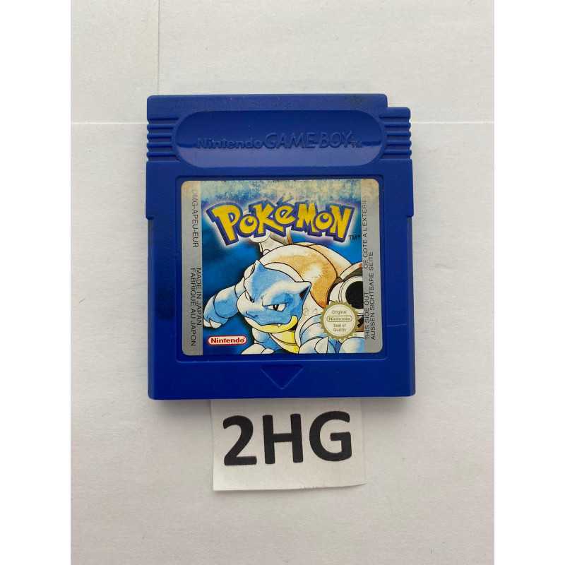 Pokémon Blue (Game Only, slechte sticker) - Gameboy