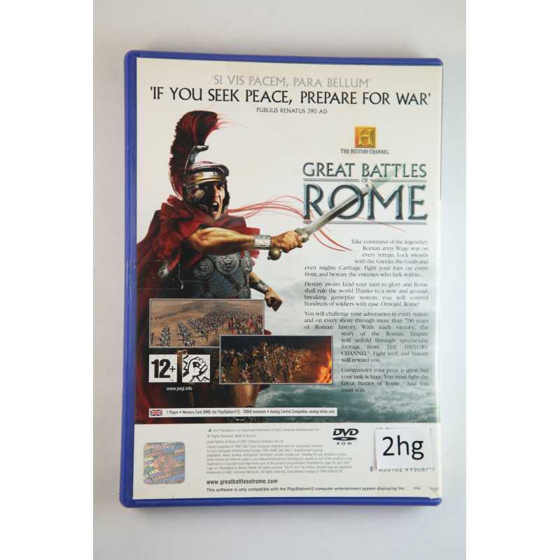 The History Channel Great Battles of Rome - PS2 buy