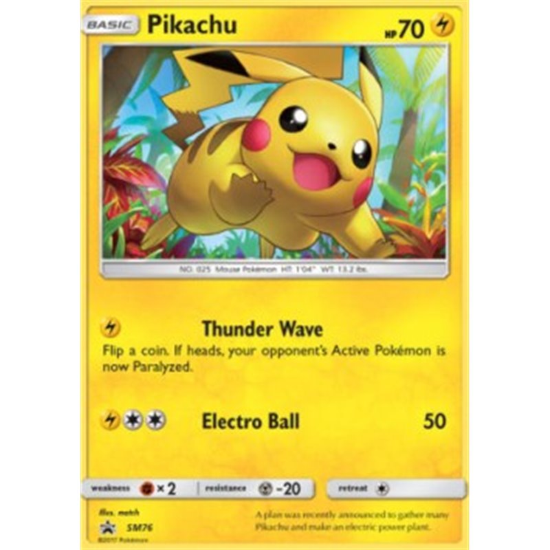 Pikachu (SM 076) SM Black Star Promos kopen | Pokémon kaart