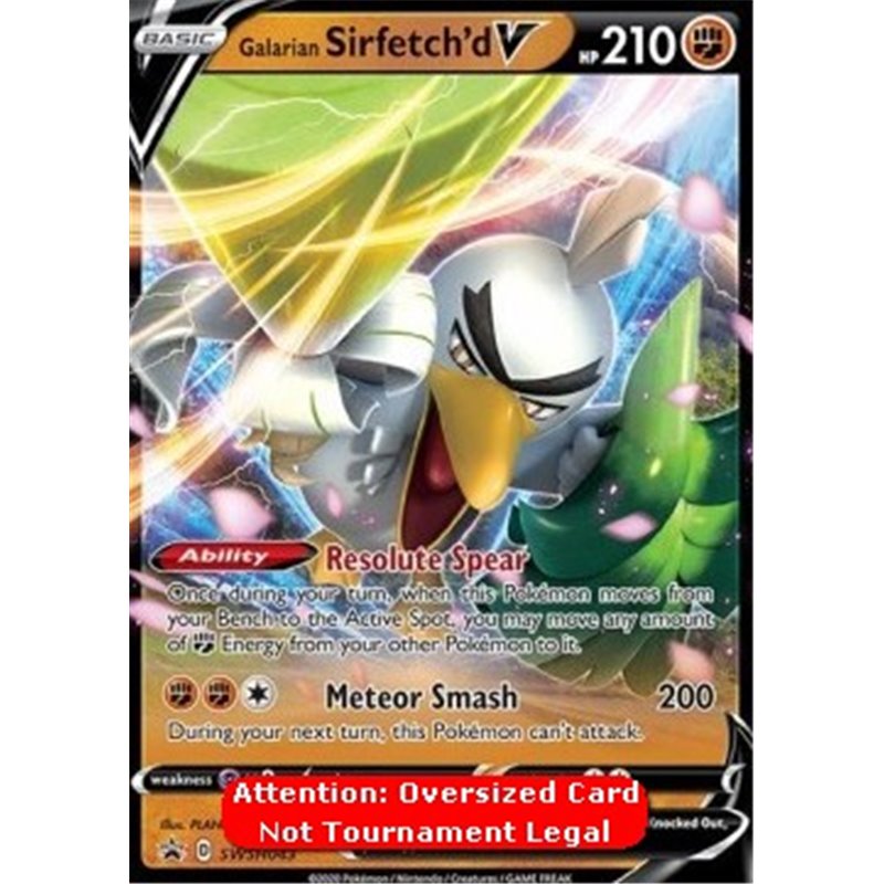 SWSH 043 - Galarian Sirfetch'd V - Jumbo Kaart