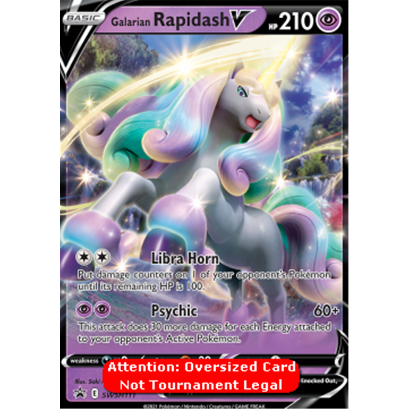 SWSH 111 - Galarian Rapidash V - Jumbo Kaart